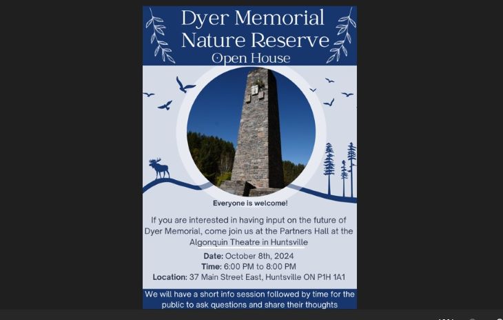 Muskoka Conservancy is hosting a public meeting about Dyer Memorial ...